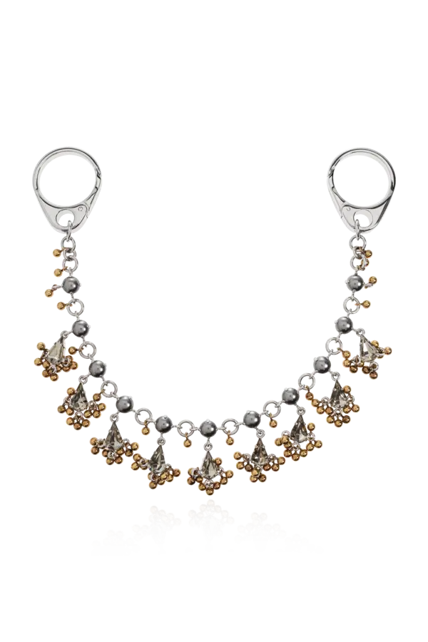 Alexander McQueen Decorative Chain With Pendants ‘lustre Chain - Silver