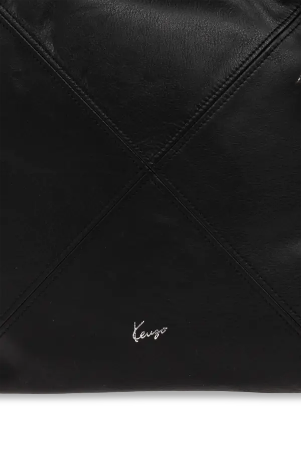 Kenzo Leather Bag With Logo