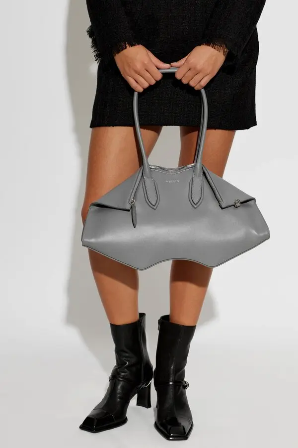 Alexander McQueen Leather Bag ‘manta - Grey