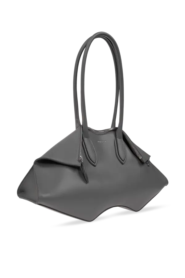 Alexander McQueen Leather Bag ‘manta - Grey