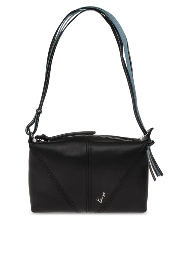 Kenzo Leather Bag With Logo