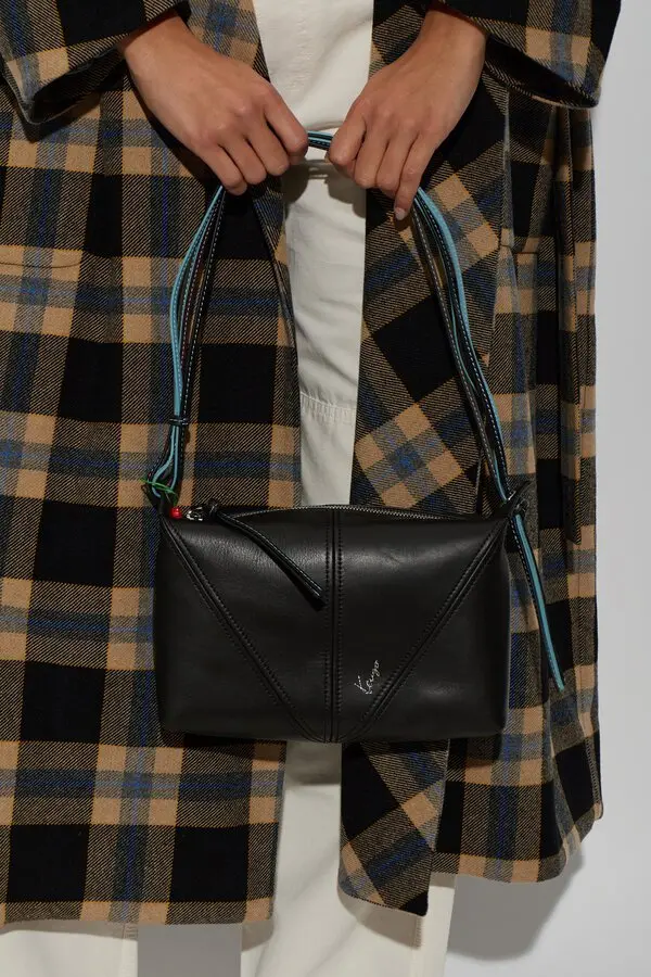 Kenzo Leather Bag With Logo