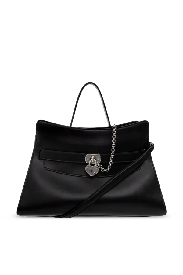 Alexander McQueen Locke’ Leather Bag - Black