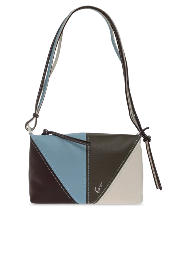 Kenzo Leather Bag With Logo