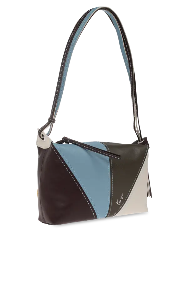 Kenzo Leather Bag With Logo