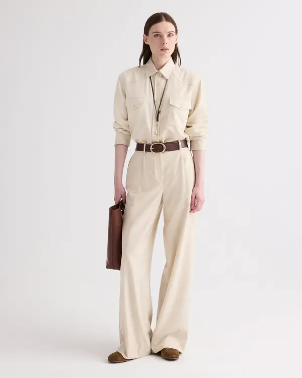 TWP Hudson St Pant In Wool Silk Cashmere
