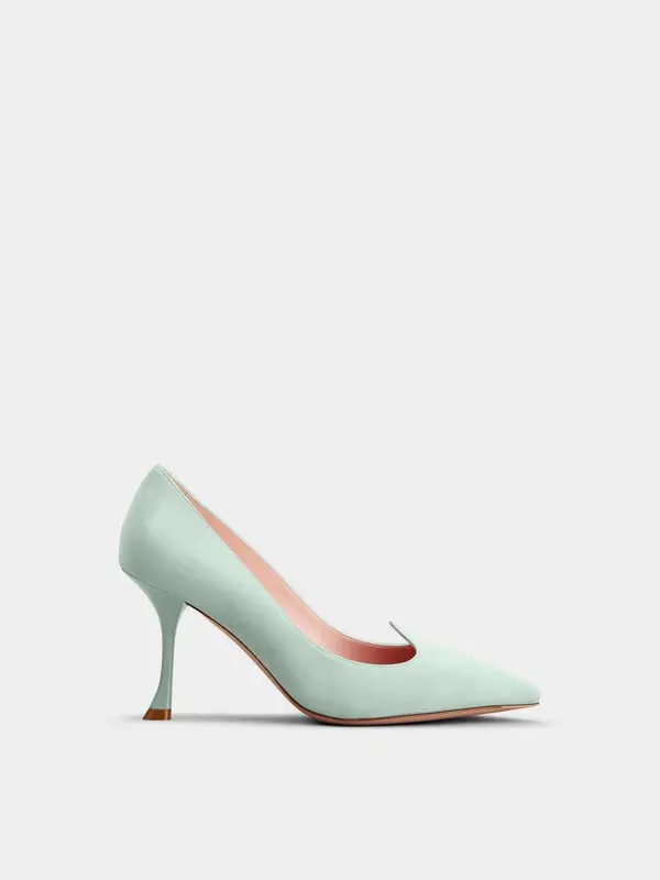 ROGER VIVIER I Love Vivier Pumps In Suede - Green