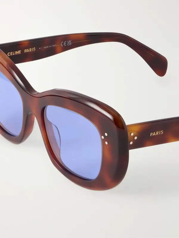Celine Diane Round-frame Acetate Sunglasses