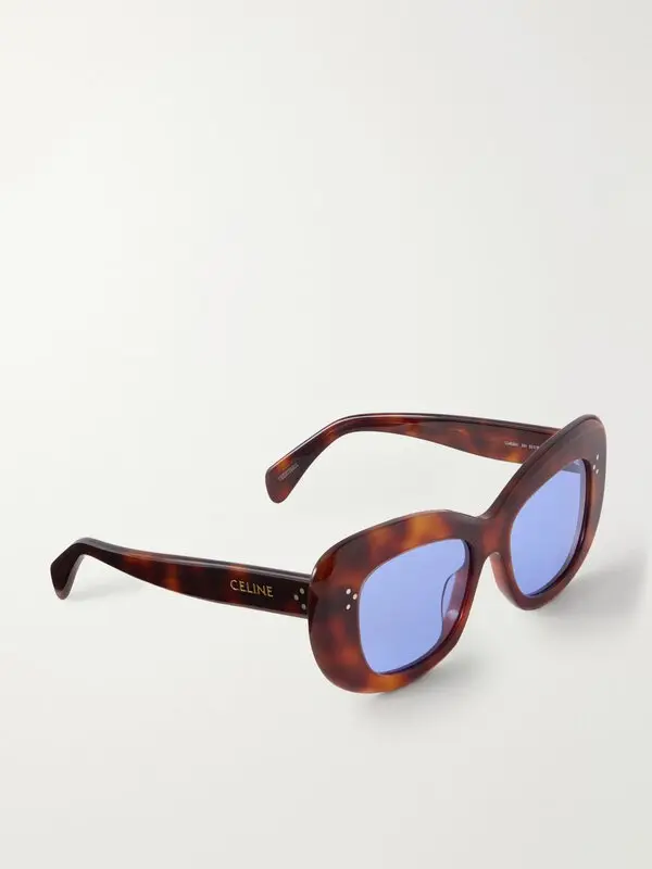 Celine Diane Round-frame Acetate Sunglasses