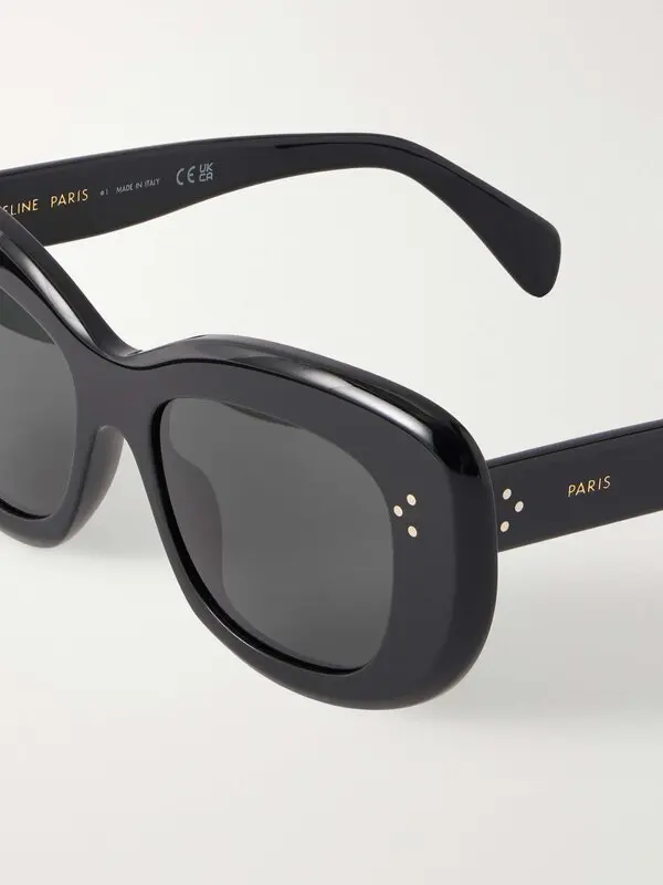 Celine Diane Round-frame Acetate Sunglasses