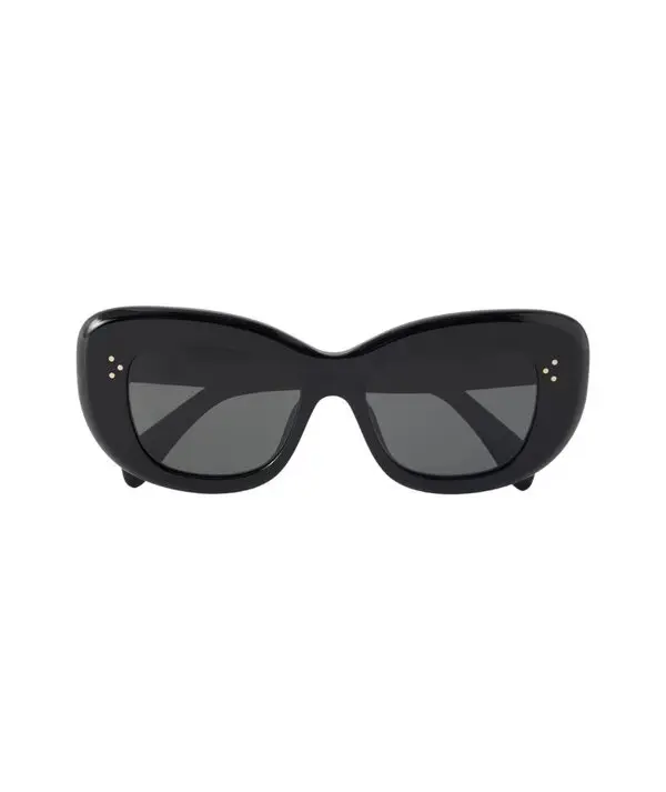 Celine Diane Round-frame Acetate Sunglasses - Black