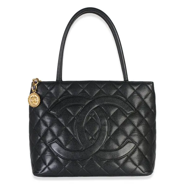 Chanel Quilted Caviar Medallion Tote