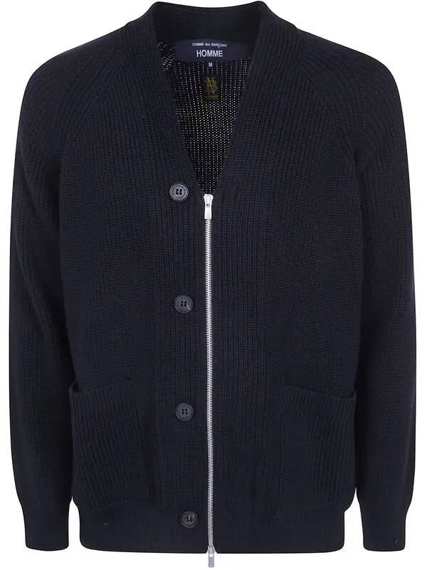 Comme Des Garçons Cardigan Double Lace "double Lace Wool Cardiga