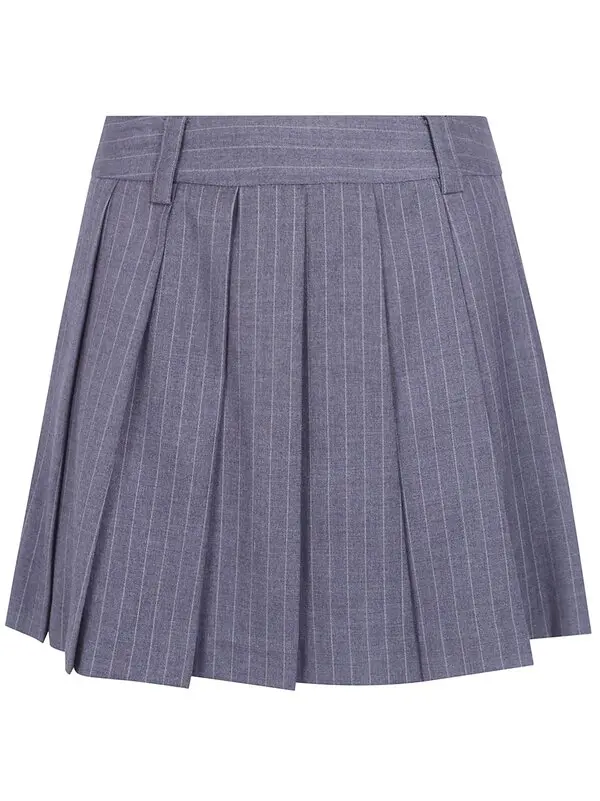 DUNST Mini Pleated Skirt Pleats Mini Striped Skirt