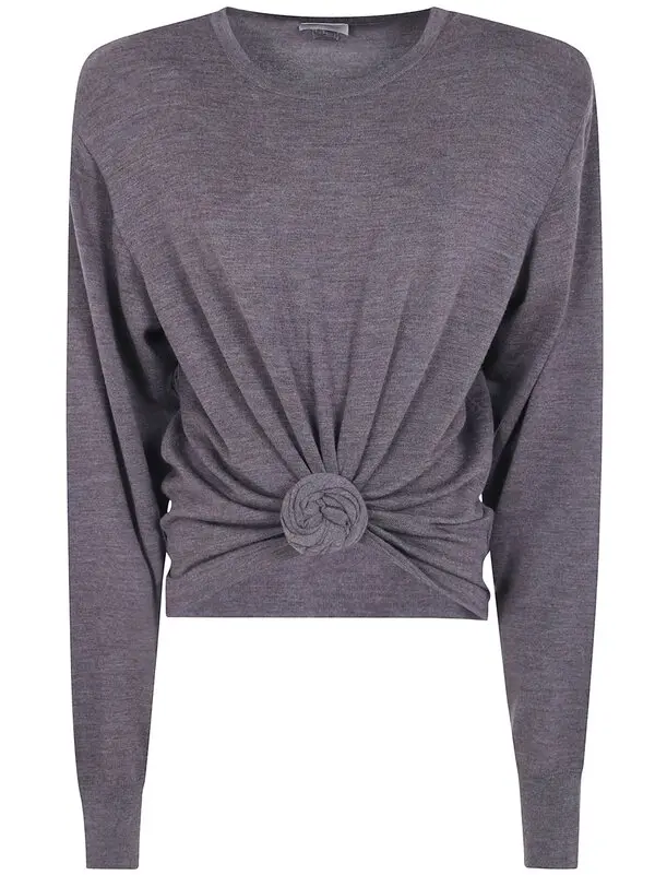 Magda Butrym Sweater Longsleeve Knitwear - Brown