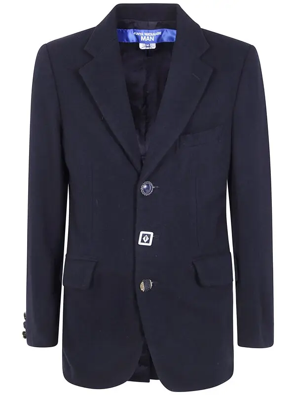 JUNYA WATANABE COMME DES GARCONS Jacket Wool Wash Multi Vintage Button