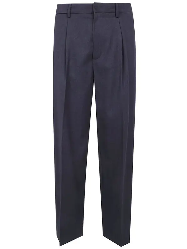DUNST Pants Pleated "semi-wide Slacks