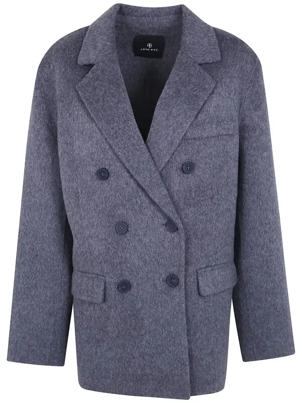 ANINE BING Wool Coat "sali - Gray