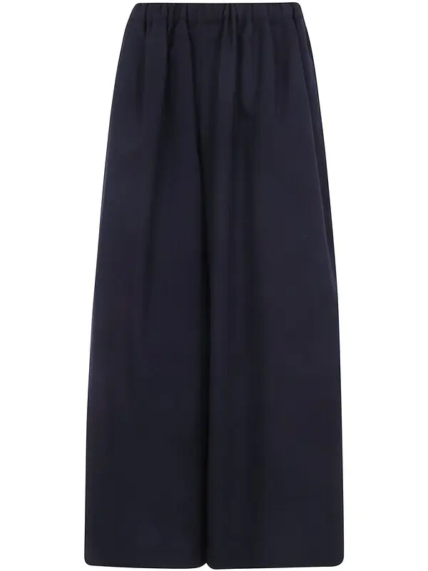 Comme Des Garçons Trousers Wide-leg "wool Georgette