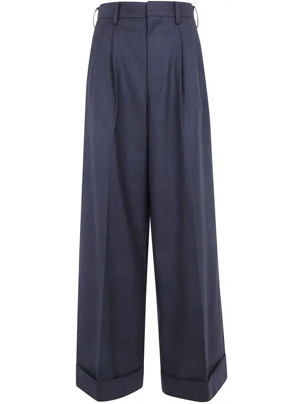 JUNYA WATANABE COMME DES GARCONS Trousers Wool Stripe "wool Stripe Tro