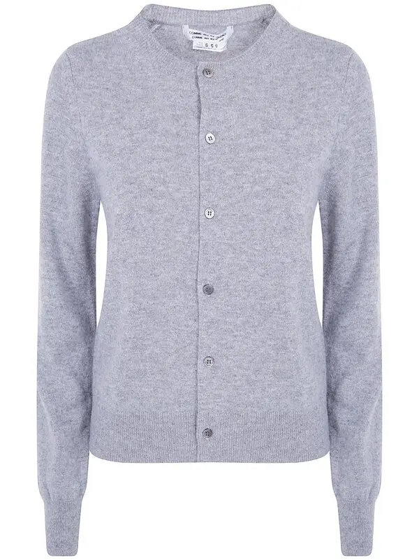 Comme Des Garçons Cardigan 12-gauge Cashmere Jerse - Gray