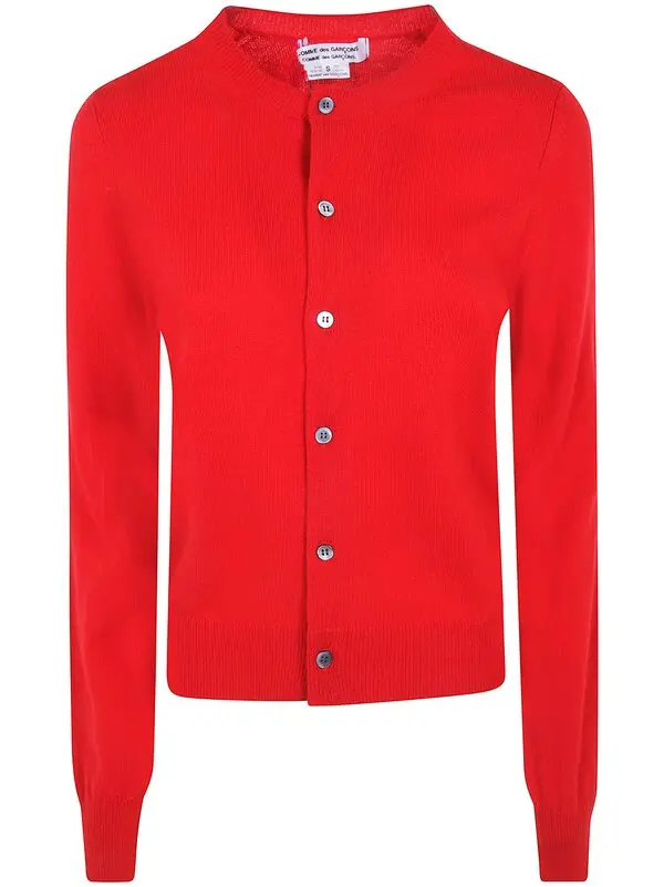 Comme Des Garçons Cardigan Cashmere Jersey 12 Gaug - Red