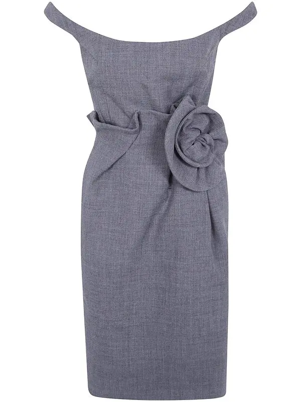 Magda Butrym Midi Dress "midi Dress - Gray