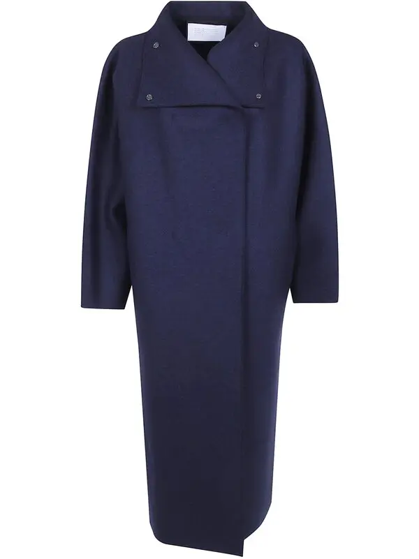 Harris Wharf London Coat Funnel Neck Funnel Neck Oversized Coat