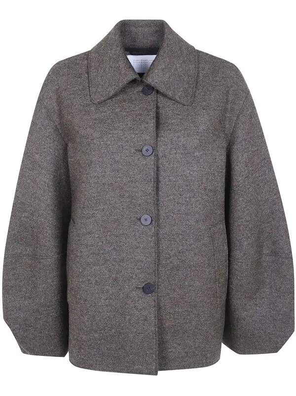 Harris Wharf London Jacket Puff Sleeves Puff Sleeves Jacket - Brown