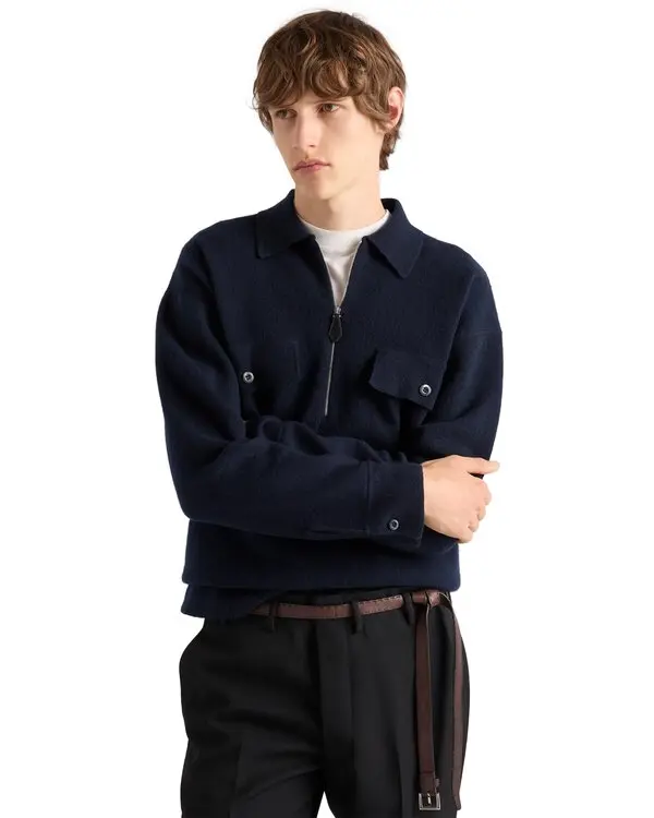 Prada Cashmere Polo Shirt