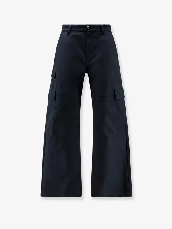 Balenciaga Straight Fit Cargo Cotton Trousers