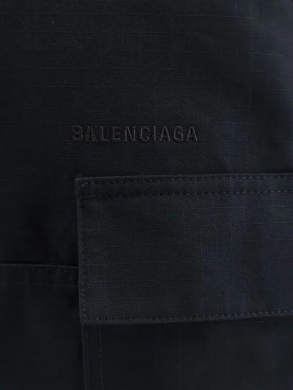 Balenciaga Straight Fit Cargo Cotton Trousers