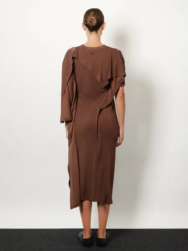 Loewe Viscose Blend Dress - Brown