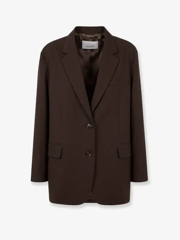 THE FRANKIE SHOP Bea Oversized Blazer - Brown