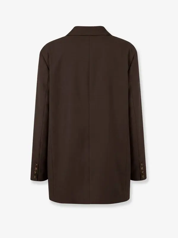 THE FRANKIE SHOP Bea Oversized Blazer - Brown