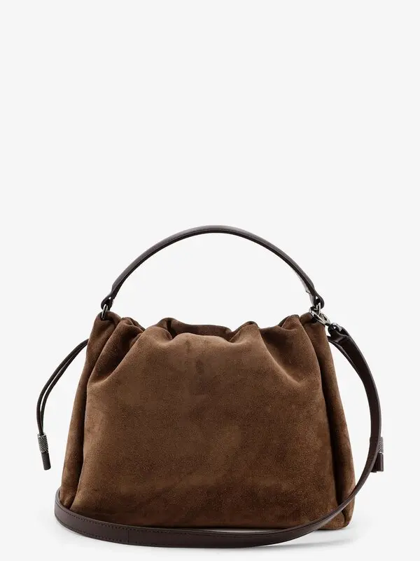 Brunello Cucinelli Bucket Mellow Suede Handbag