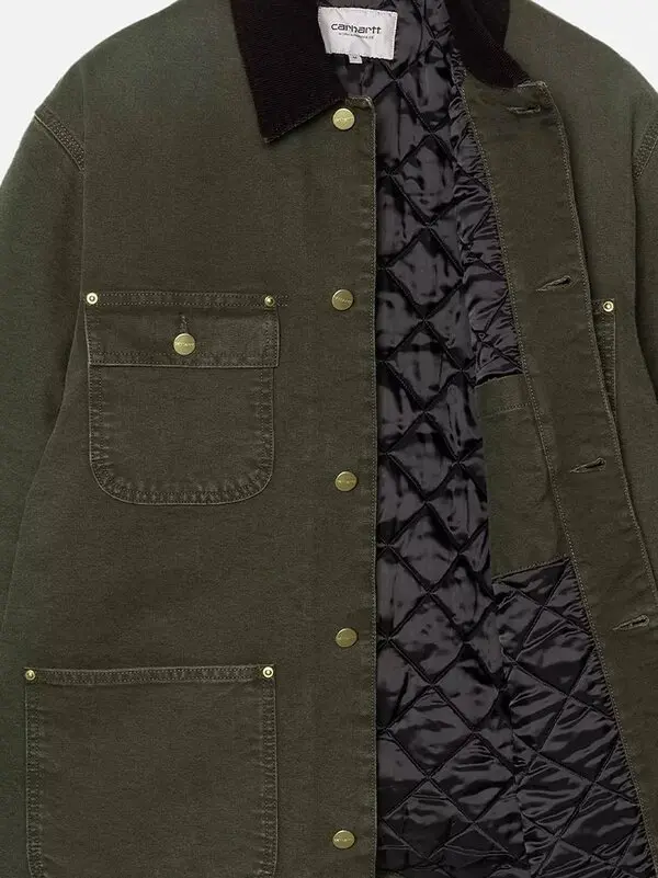 Carhartt Work In Progress Og Chore Coat Padded Jacket In Organic Cotton