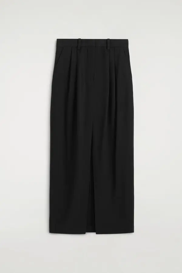 Cos Pleated Tailored Maxi Skirt