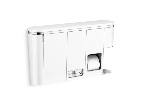 KOHLER Clean Haven Hygiene Station With Toilet Paper/sanitary Product Dispenser, Right-side Mount, White - Polished Chrome