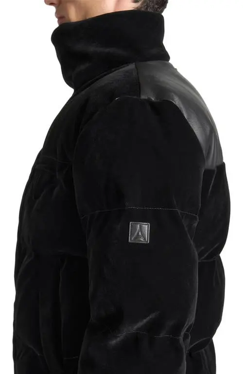 Manière De Voir Velvet Puffer Jacket