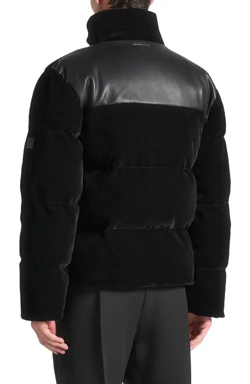 Manière De Voir Velvet Puffer Jacket
