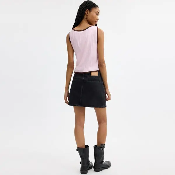 COACH OUTLET Brain Dead Graphic Pointelle Tank Top