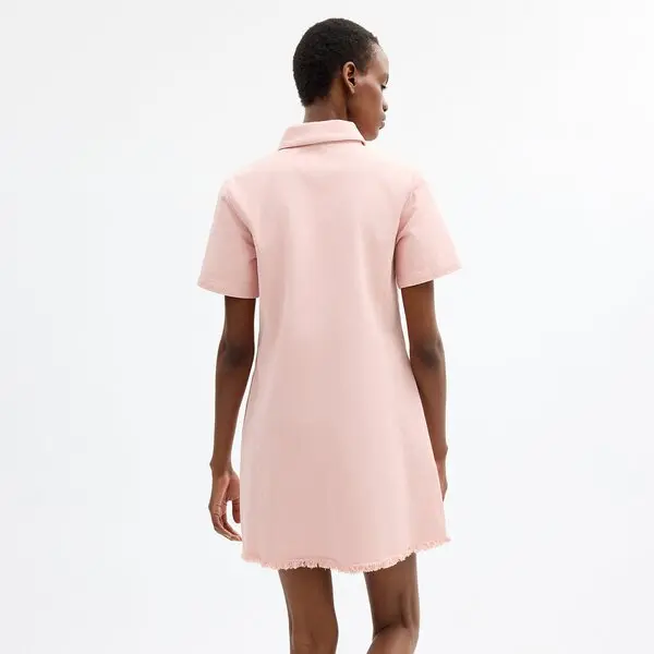 COACH OUTLET Brain Dead Short Sleeve Denim Mini Dress