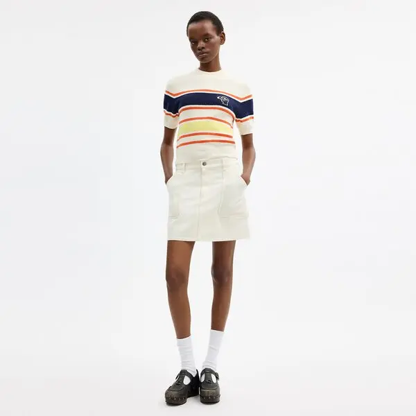 COACH OUTLET Brain Dead Striped Knit Top