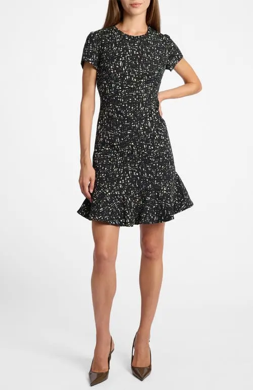 Santorelli Moira A-line Sheath Dress In Stretch Jacquard