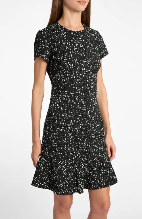 Santorelli Moira A-line Sheath Dress In Stretch Jacquard