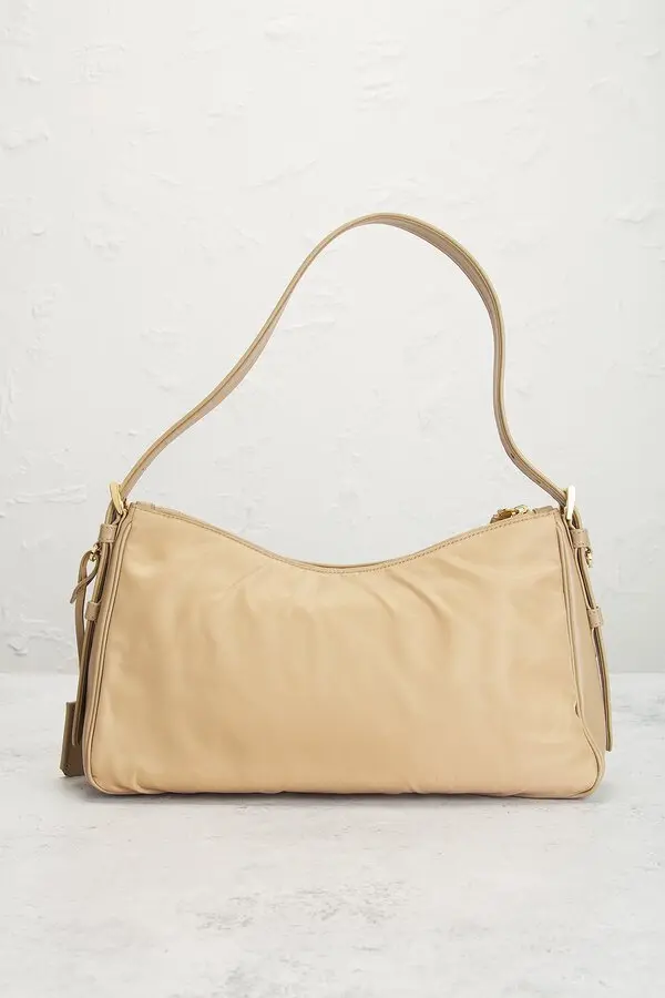 Prada Aimee Shoulder Bag In Beige - Cammello