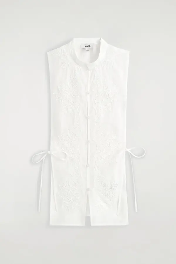 Cos Lace-detail Cotton Bib