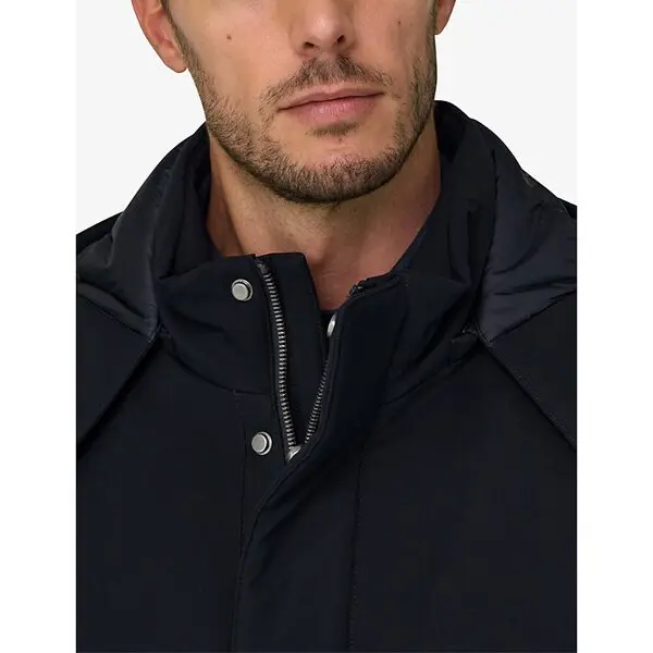 Boggi Milano Hooded Regular-fit Woven Parka Coat
