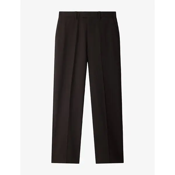 Sandro Straight-leg Regular-fit Wool Trousers